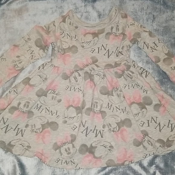Disney | Dresses | Disney Junior Grey Minnie Mouse Dress | Poshmark